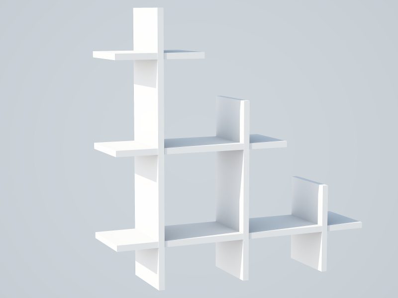 Raft Perete 3 Gen Alb - Modela - Magazin Mobila Online