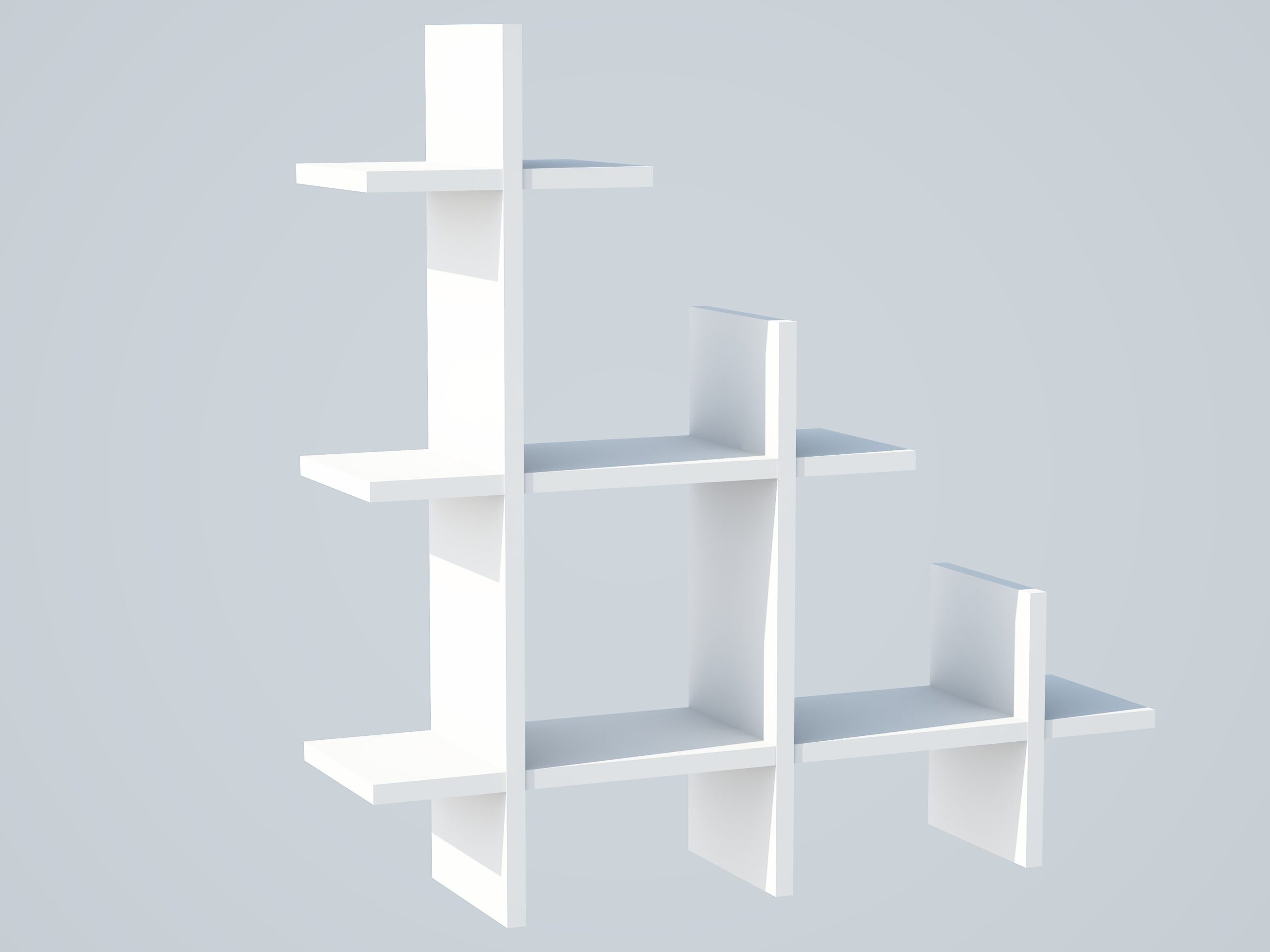 Raft Perete 3 Gen Alb - Modela - Magazin Mobila Online