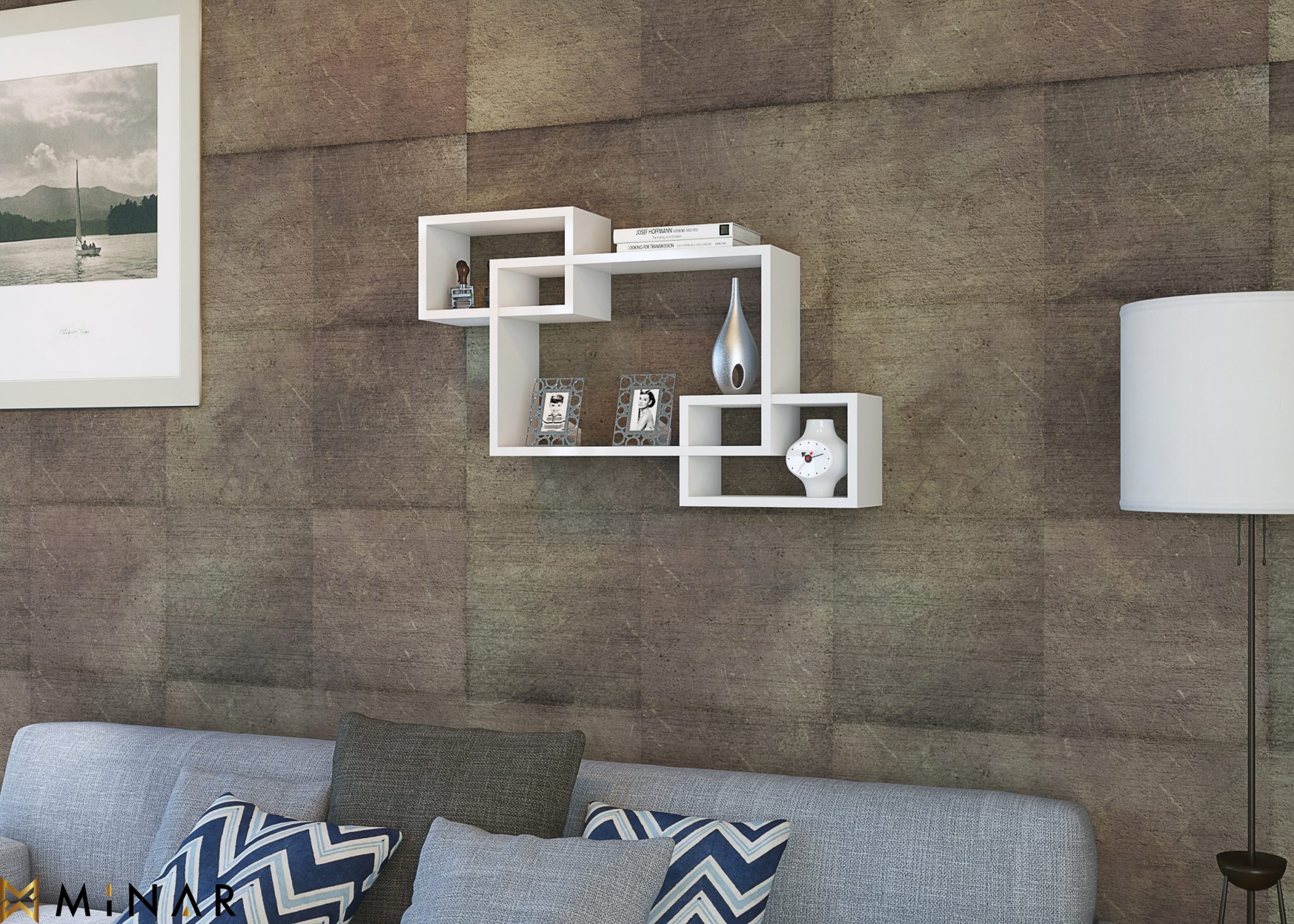 Raft de perete Ibiza alb - Modela - Magazin mobila online Canapele ...