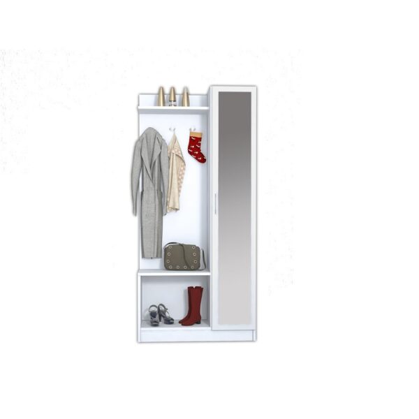 Cuier alb cu oglinda Orion - Modela - Magazin mobila online Canapele ...