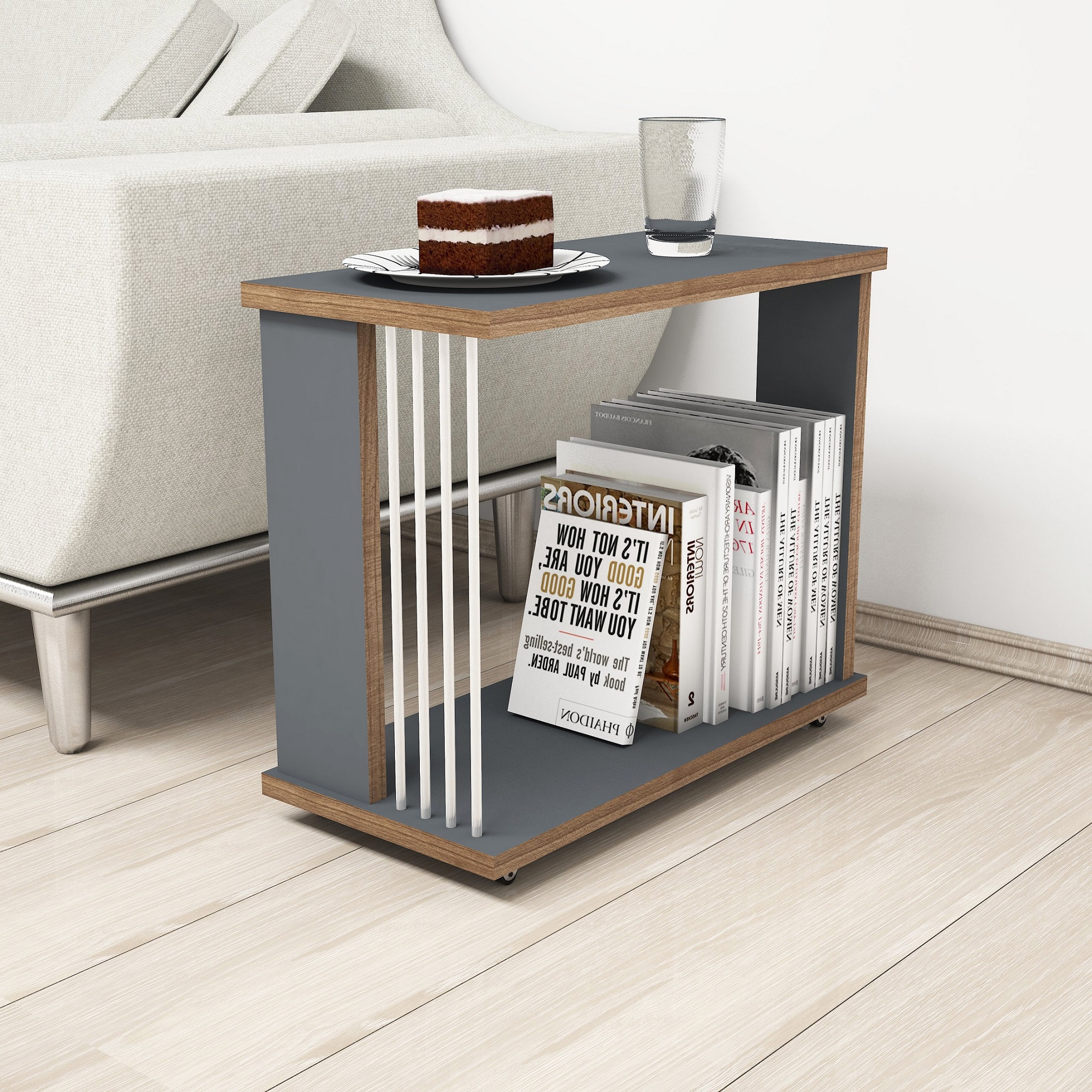 Masuta de cafea laterala Negro gri antracit - Modela - Magazin Mobila ...