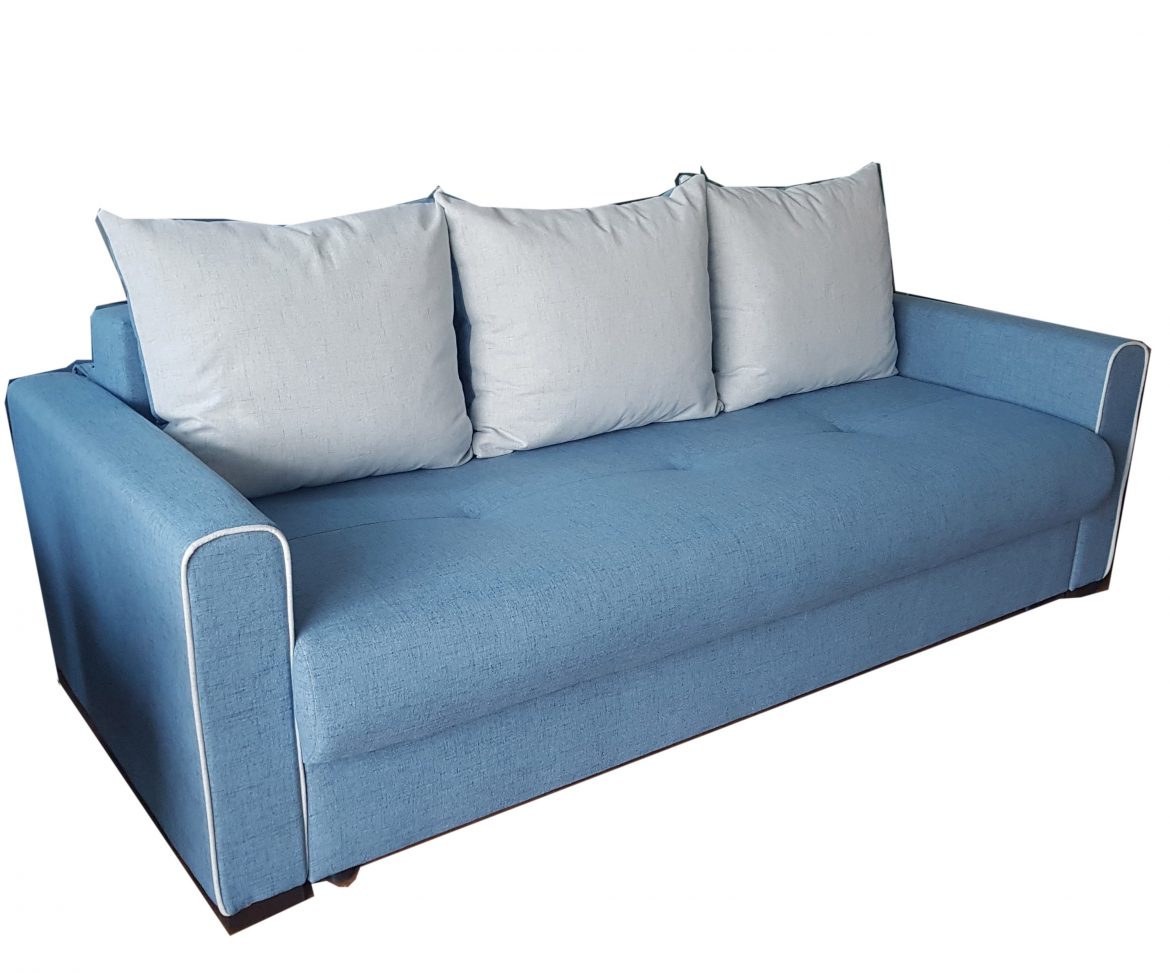 Canapea extensibila Linea, blue - Modela - Magazin Mobila Online