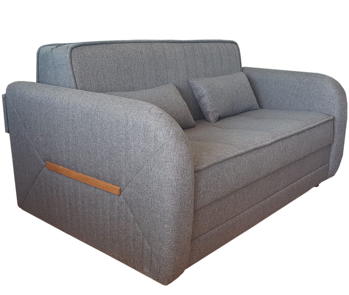 Canapea extensibila Spet 2 loc Gri - Modela - Magazin Mobila Online