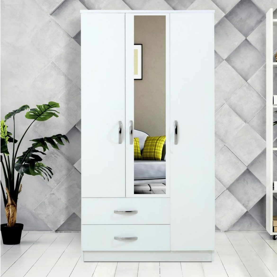 Sifonier Atlantis alb/stejar natur - Modela - Magazin mobila online ...